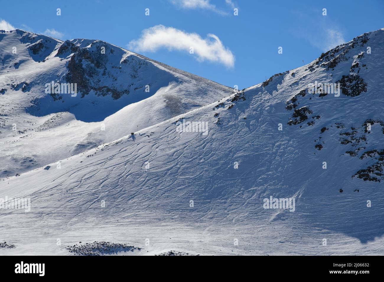 Summit view from Peak 8 at Breckenridge Ski Resort, Colorado Stock ...