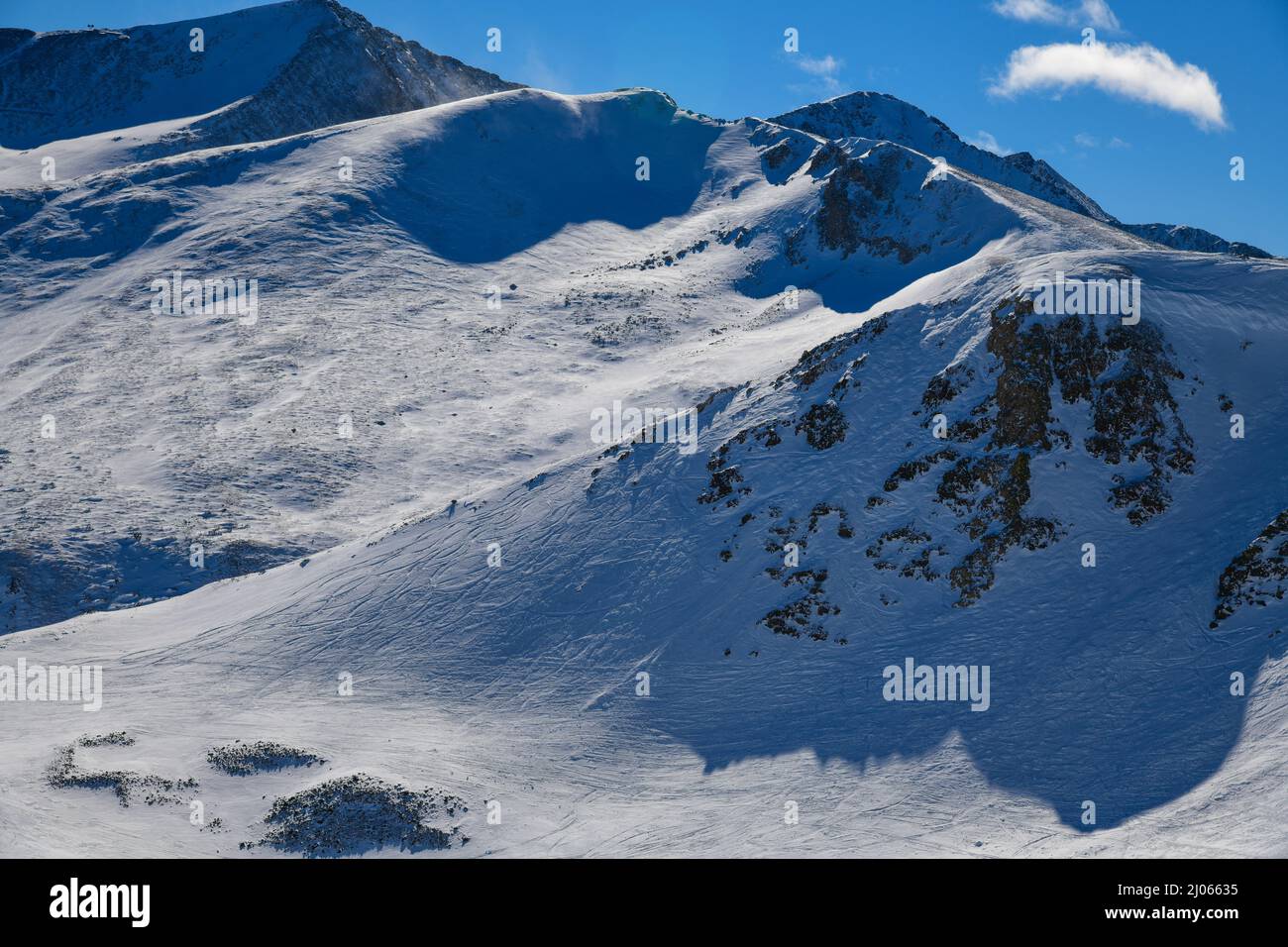 Summit view from Peak 8 at Breckenridge Ski Resort, Colorado Stock ...