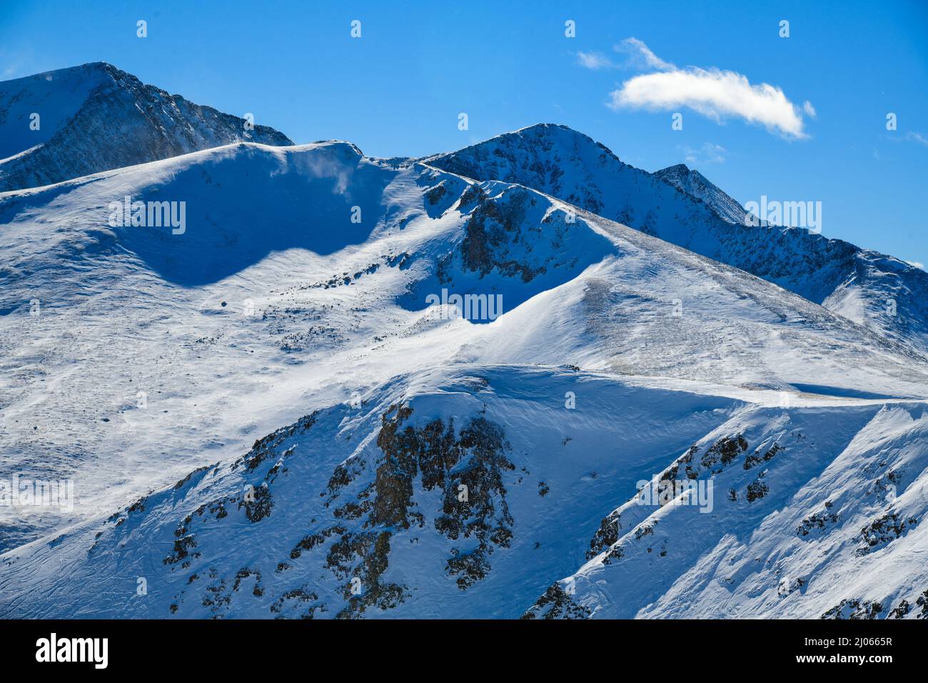 Summit view from Peak 8 at Breckenridge Ski Resort, Colorado Stock ...