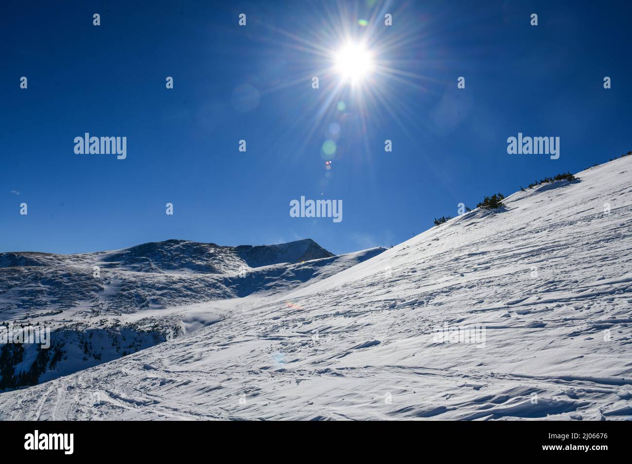 Summit view from Peak 8 at Breckenridge Ski Resort, Colorado Stock ...