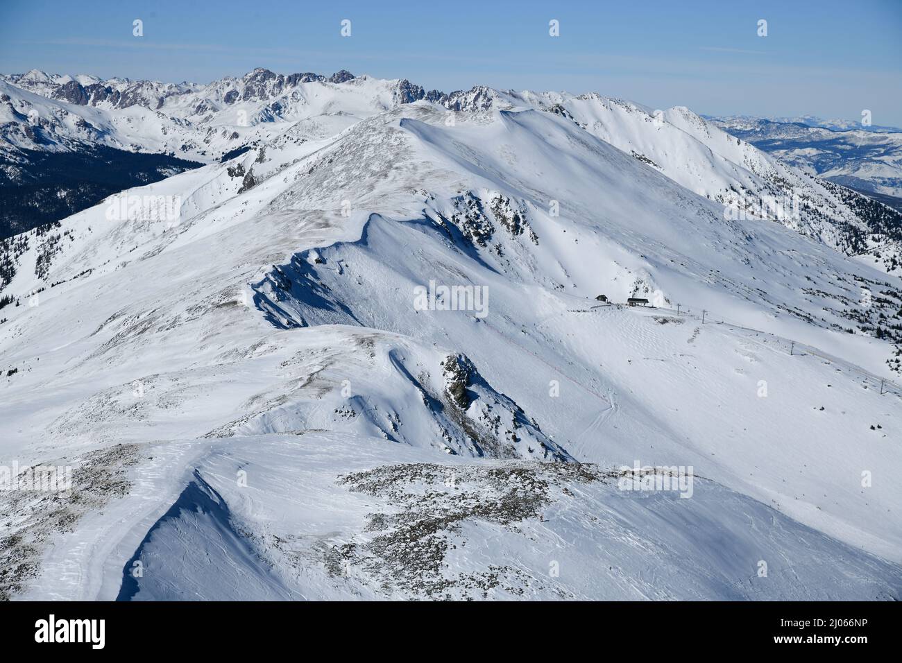 Summit view from Peak 8 at Breckenridge Ski Resort, Colorado. Extreme ...
