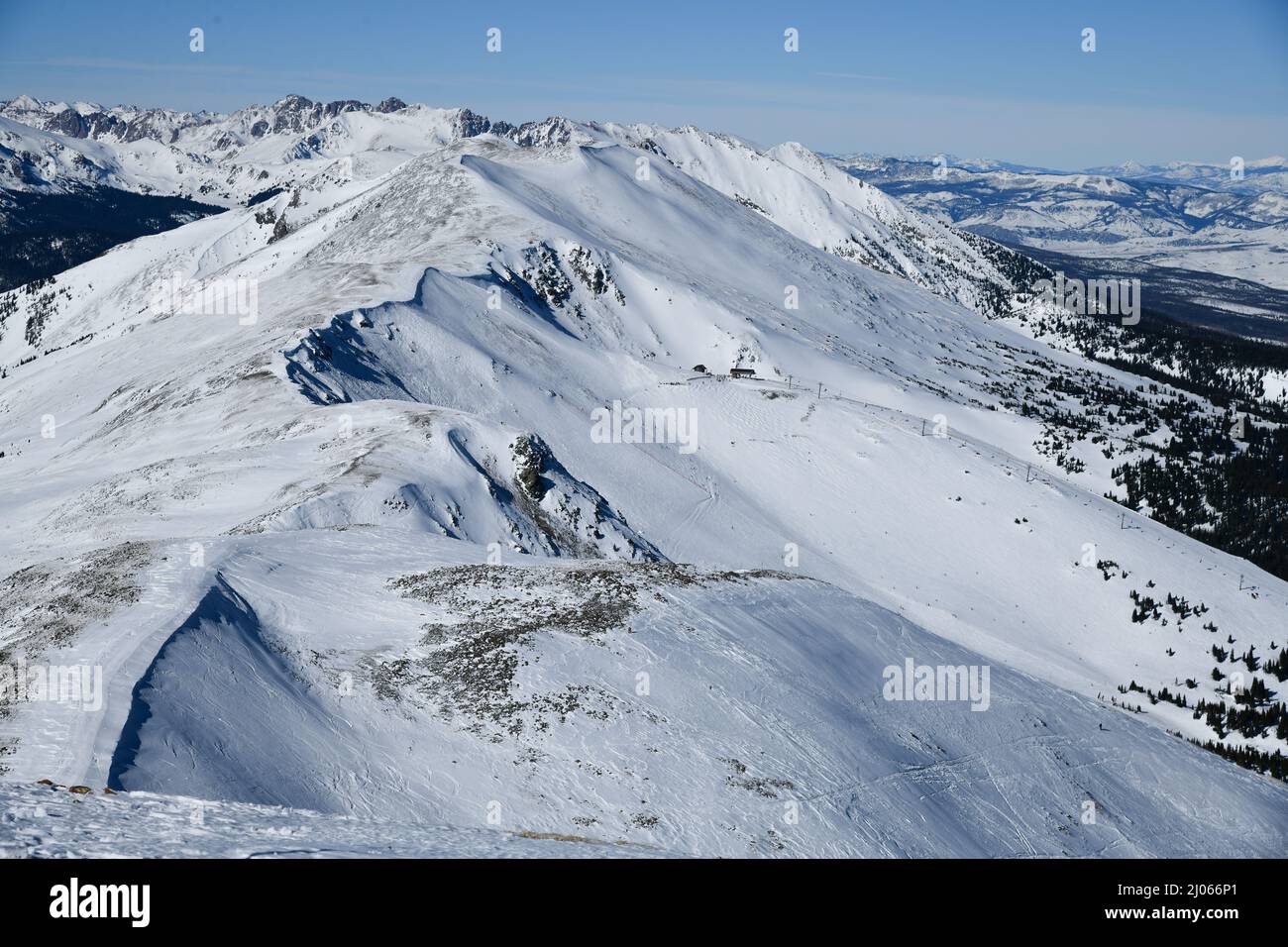Summit view from Peak 8 at Breckenridge Ski Resort, Colorado. Extreme ...