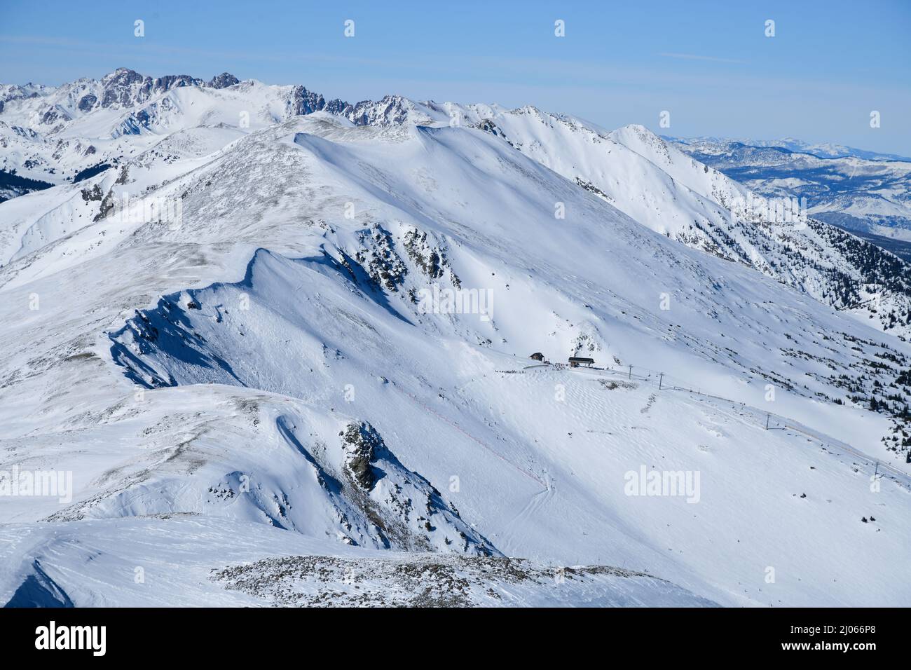 Summit view from Peak 8 at Breckenridge Ski Resort, Colorado. Extreme ...