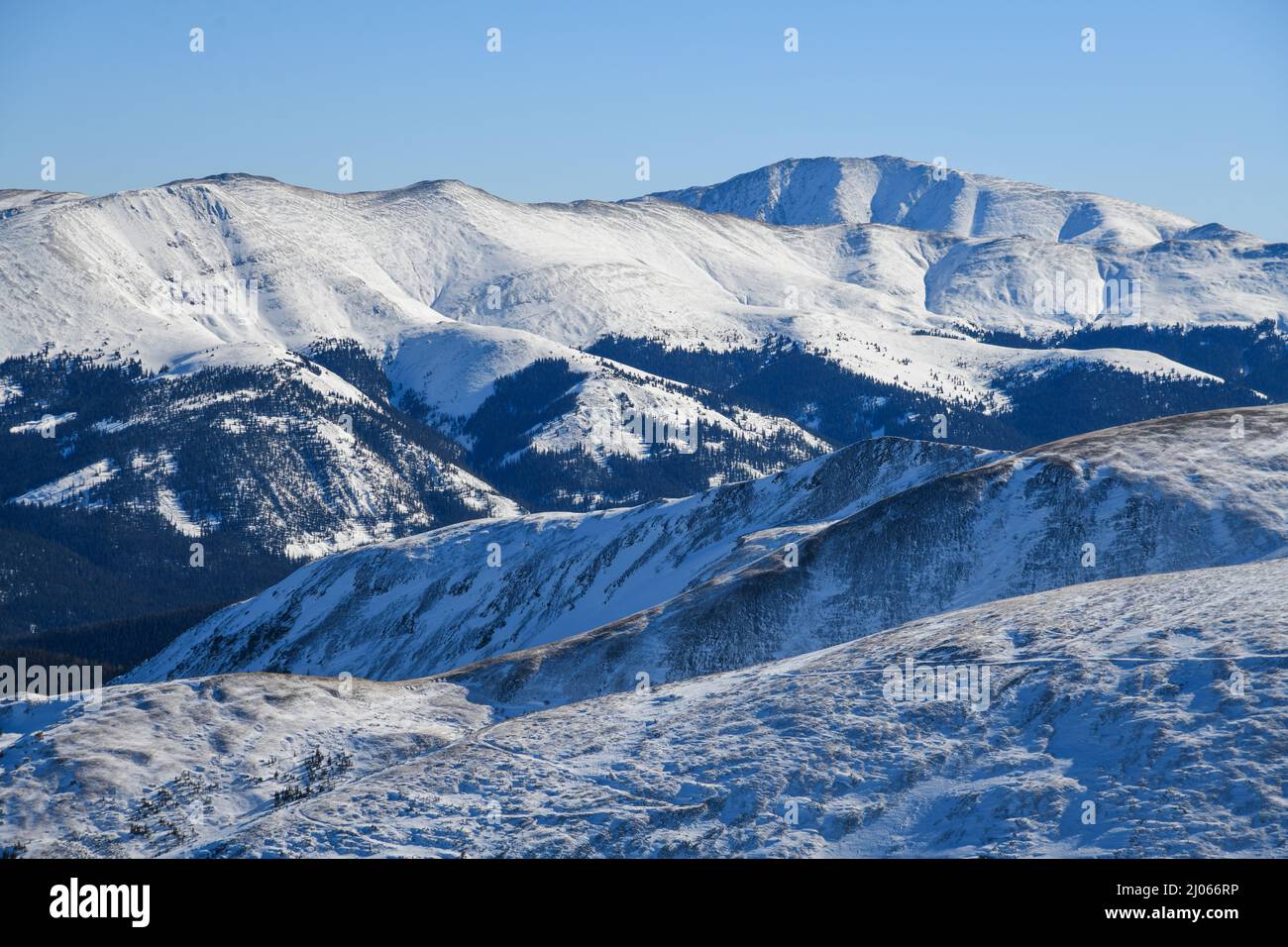 Summit view from Peak 8 at Breckenridge Ski Resort, Colorado. Extreme ...