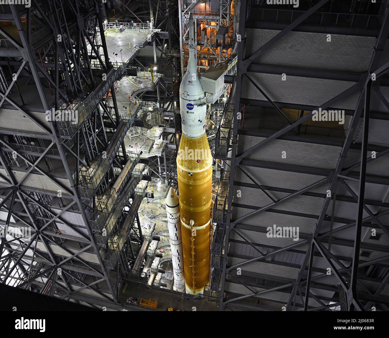 Kennedy Space Center, Florida, USA. 16th Mar, 2022. NASA's first Space ...