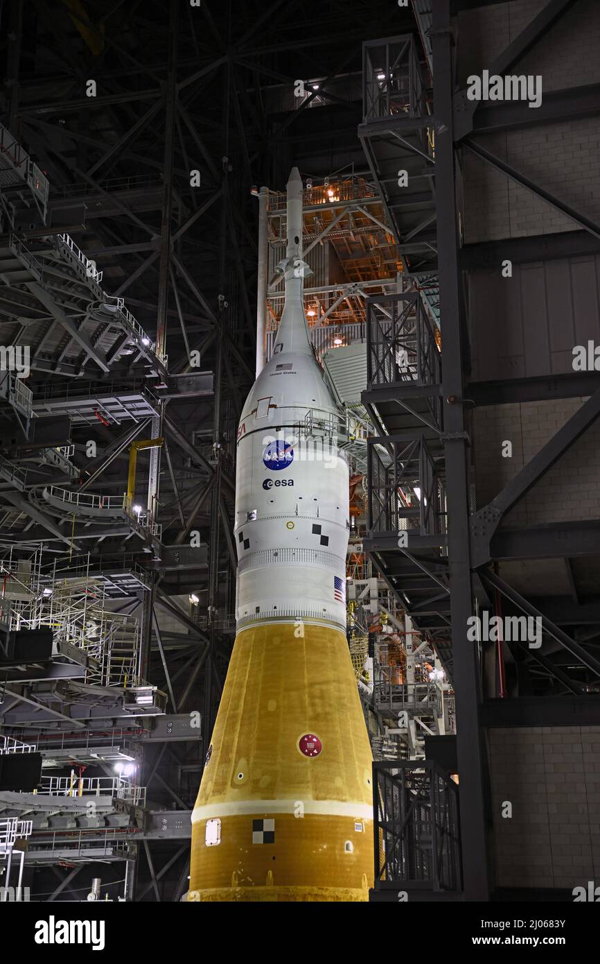 Kennedy Space Center, Florida, USA. 16th Mar, 2022. NASA's first Space ...