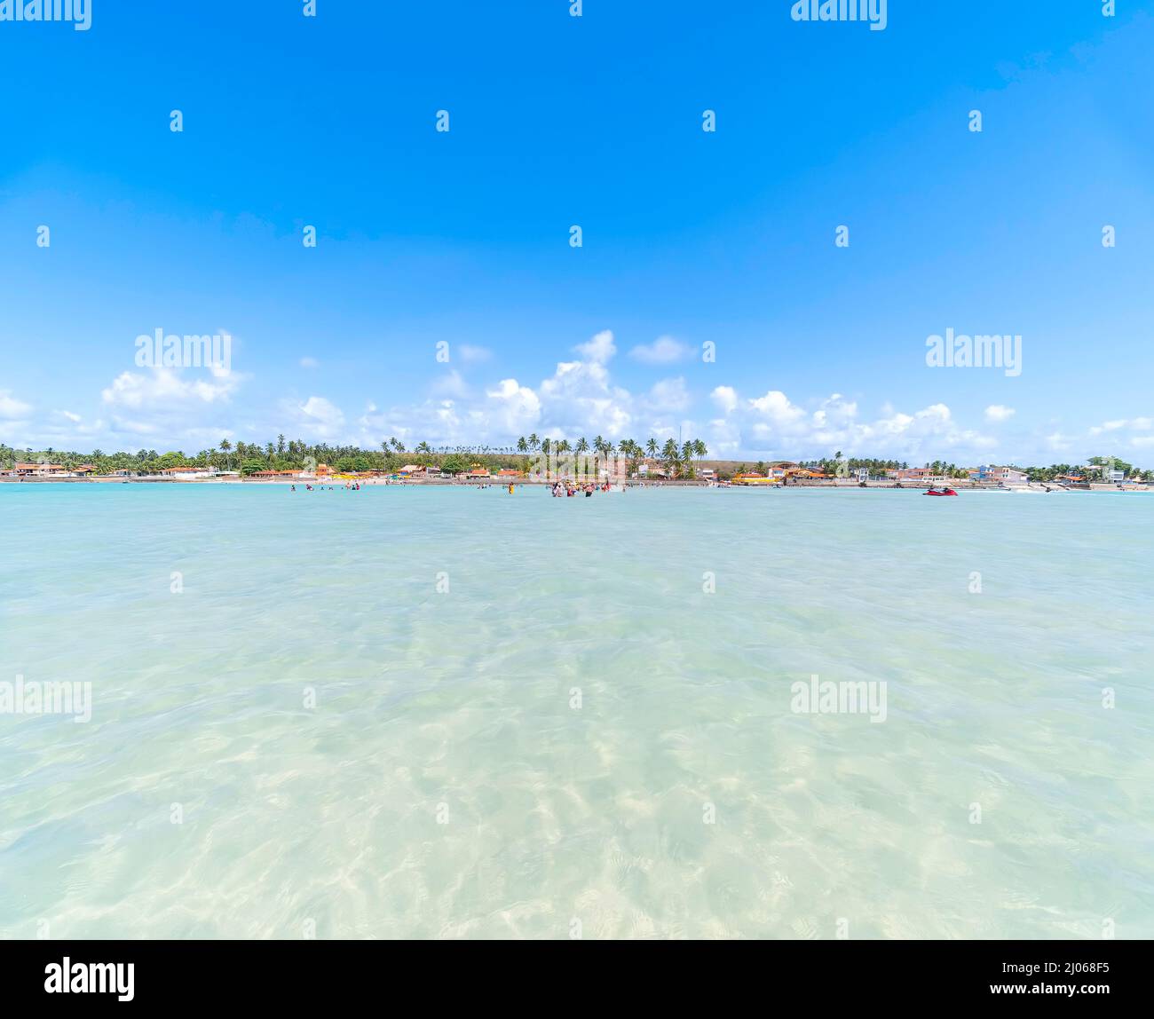 Landscape of Maragogi - Al, Brazil. View of Barra Grande beach, photo ...