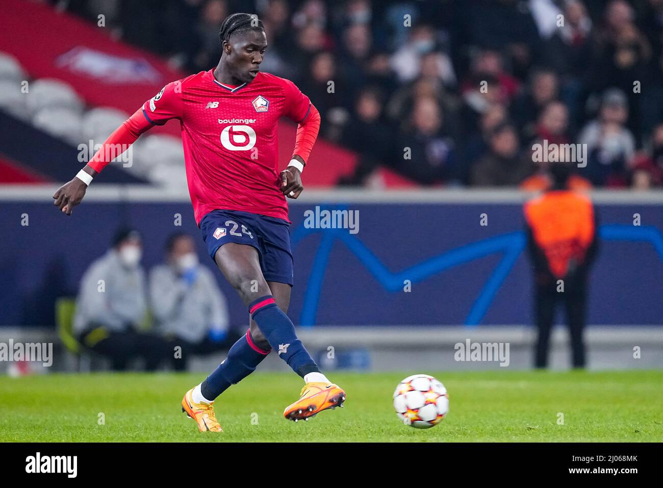 Lille, France. 16th Mar, 2022. LILLE, FRANCE - MARCH 16: Amadou Onana ...