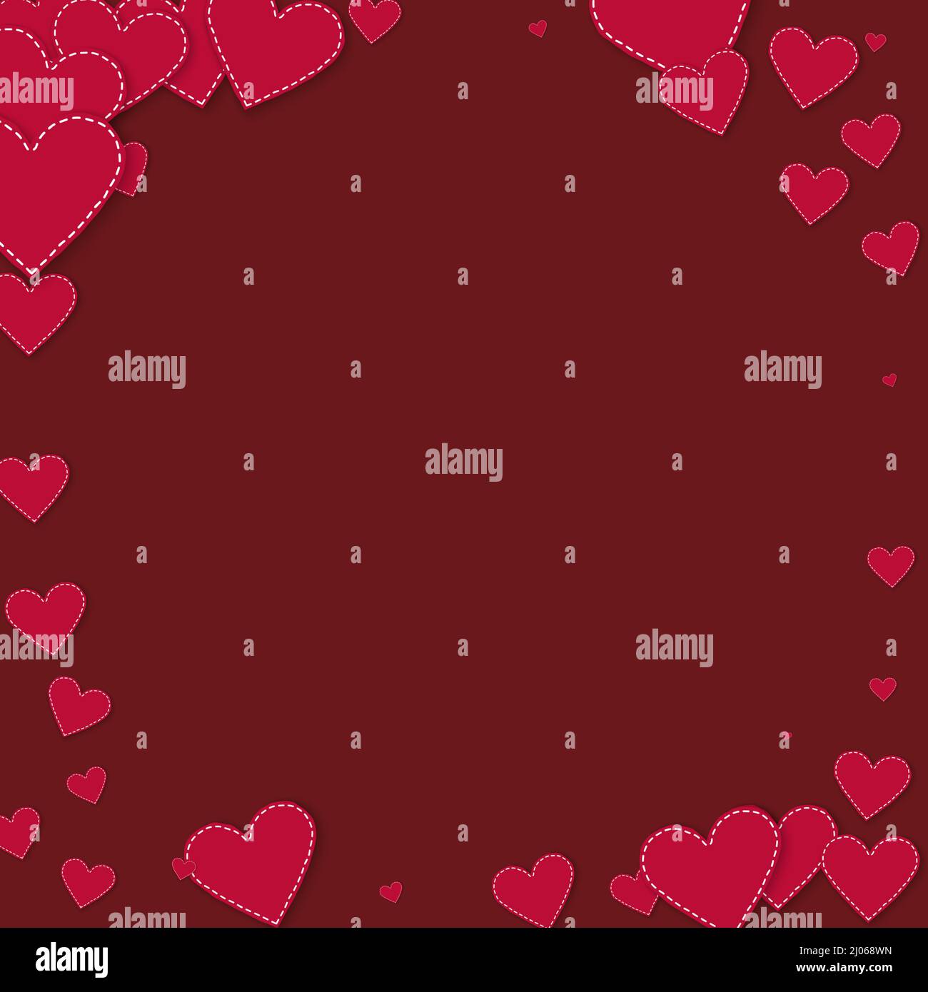 Red heart love confettis. Valentine's day vignette mind-blowing ...