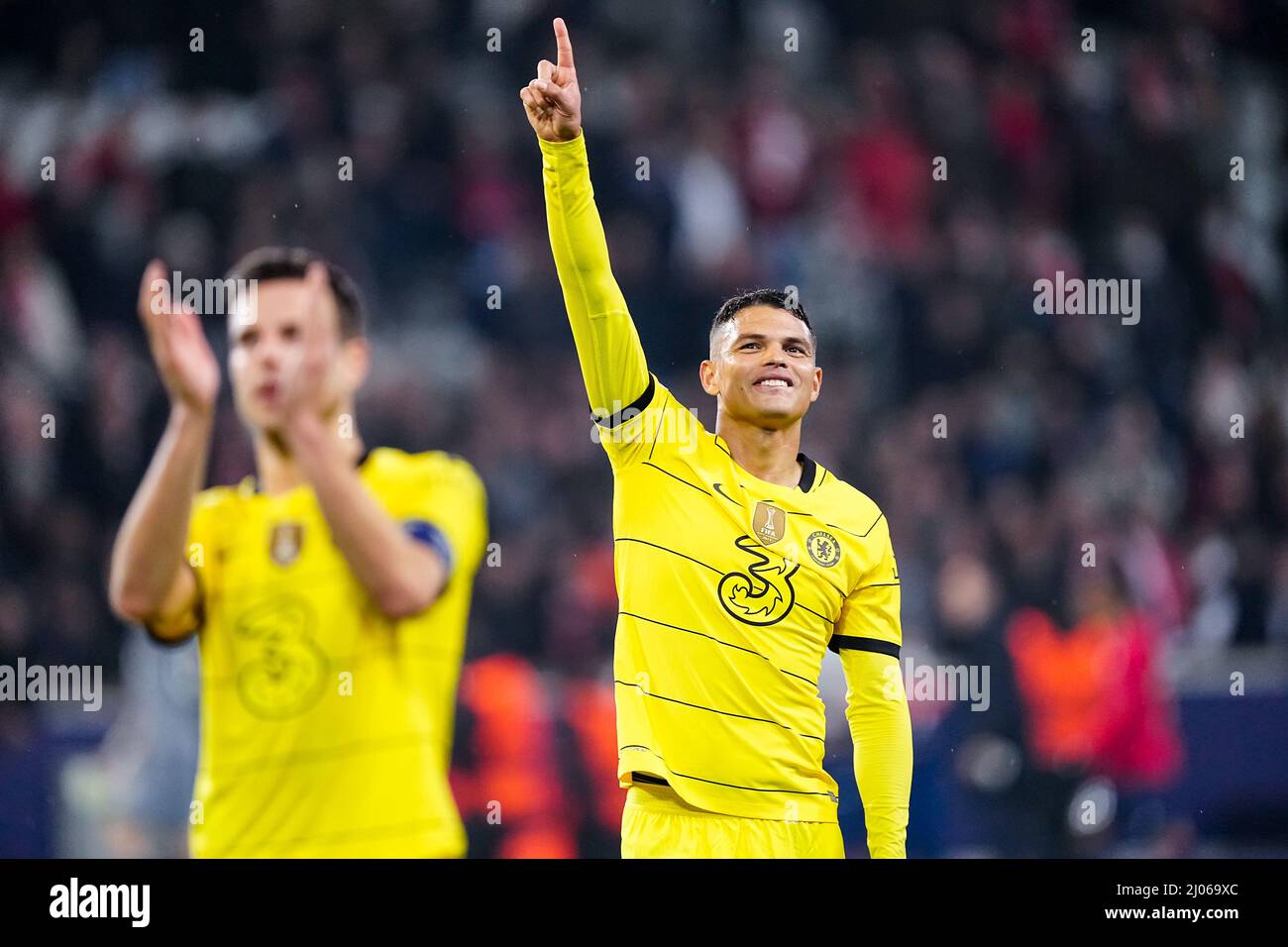 Lille, France. 16th Mar, 2022. LILLE, FRANCE - MARCH 16: Thiago Silva ...
