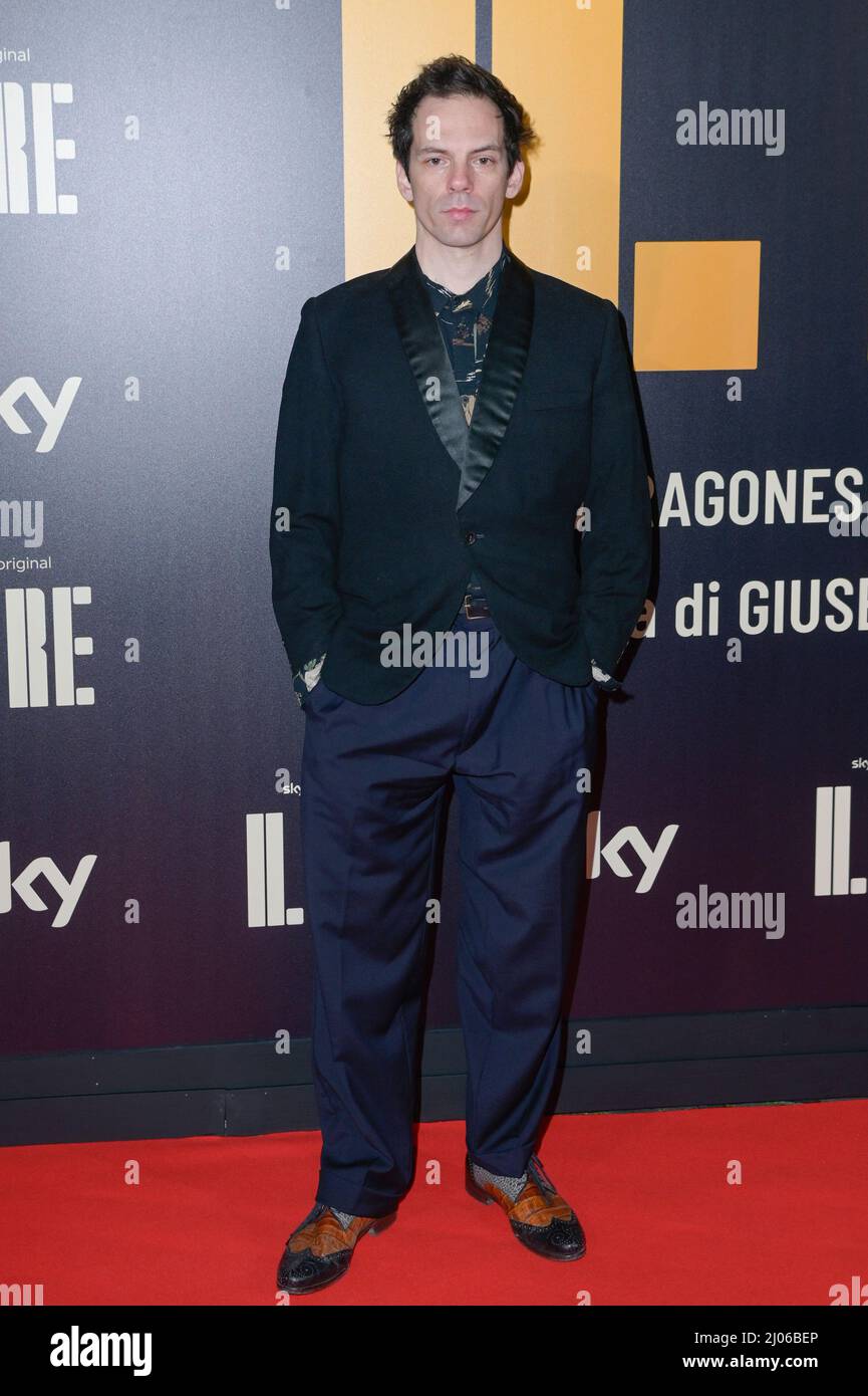 Rome, Italy. 16th Mar, 2022. Gabriele Falsetta attends the red carpet ...