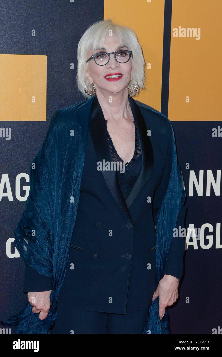 Anna Bonaiuto attends the red carpet of the premiere of tv fiction Il ...