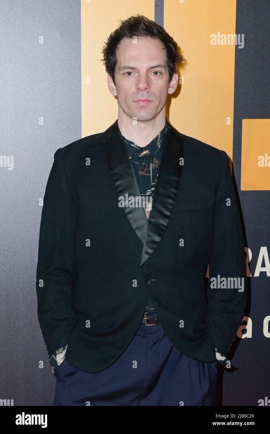 Gabriele Falsetta attends the red carpet of the premiere of tv fiction ...