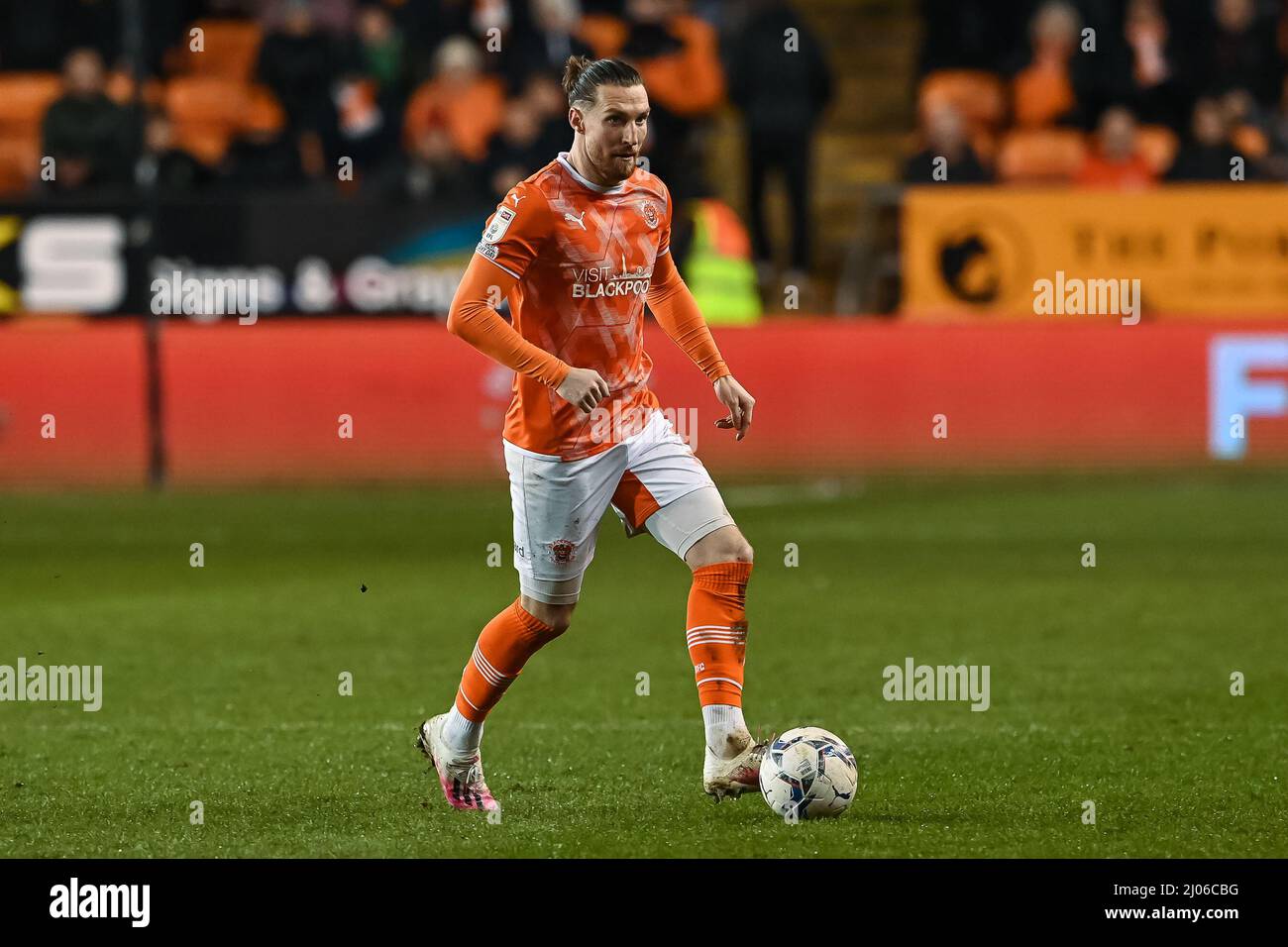 James Husband #3 of Blackpool during the game Stock Photo - Alamy