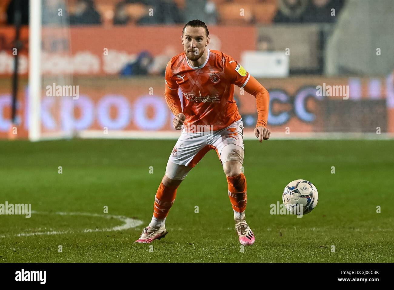 James Husband #3 of Blackpool during the game Stock Photo - Alamy
