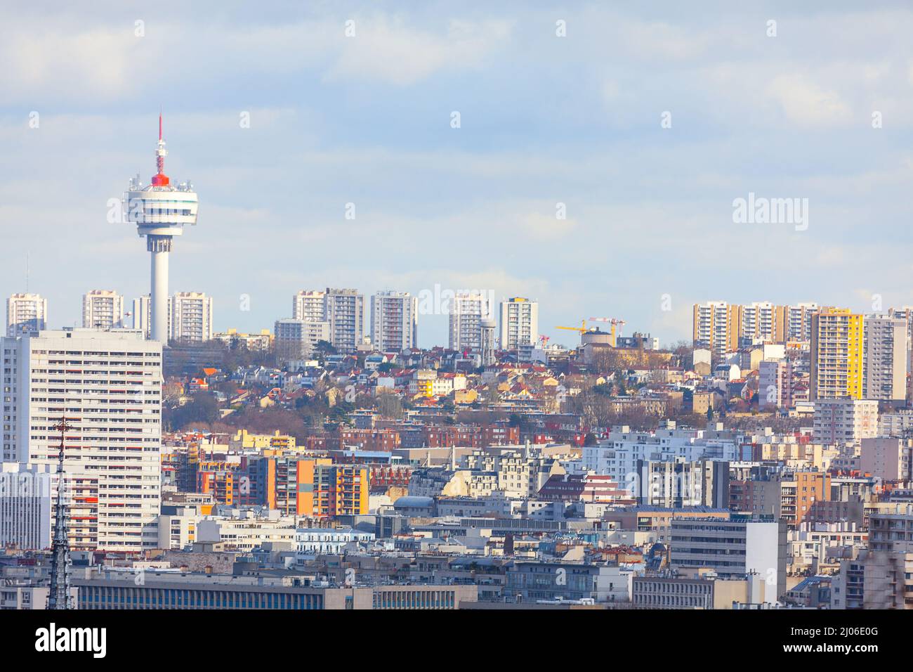 Les Lilas commune in the northern eastern suburbs of Paris, France ...