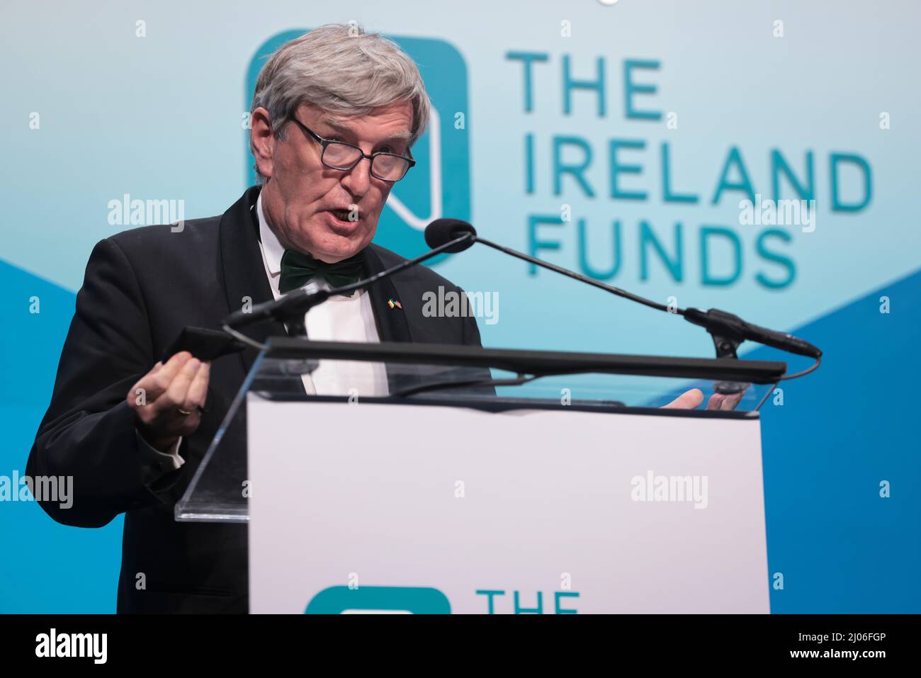 Irish Ambassador Daniel Mulhall talks during the Ireland Funds ...