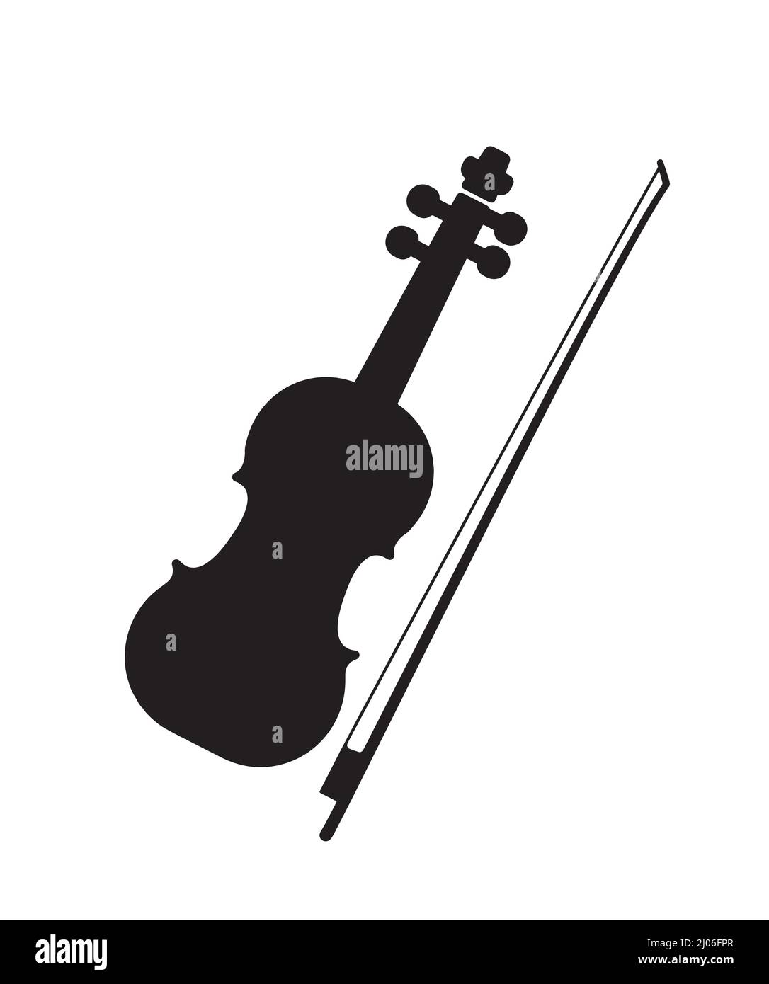 Viola Silhouette Cut Out Stock Images & Pictures - Alamy
