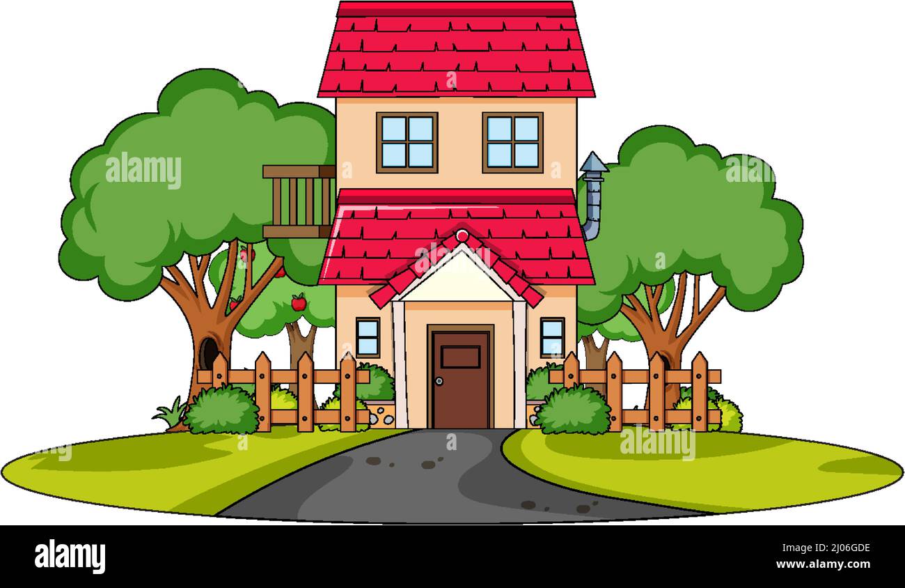 Doodle house cartoon design illustration Stock Vector Image & Art - Alamy