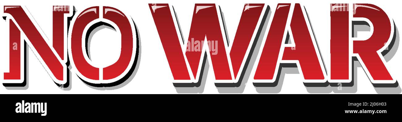 Font design with word No war illustration Stock Vector Image & Art - Alamy
