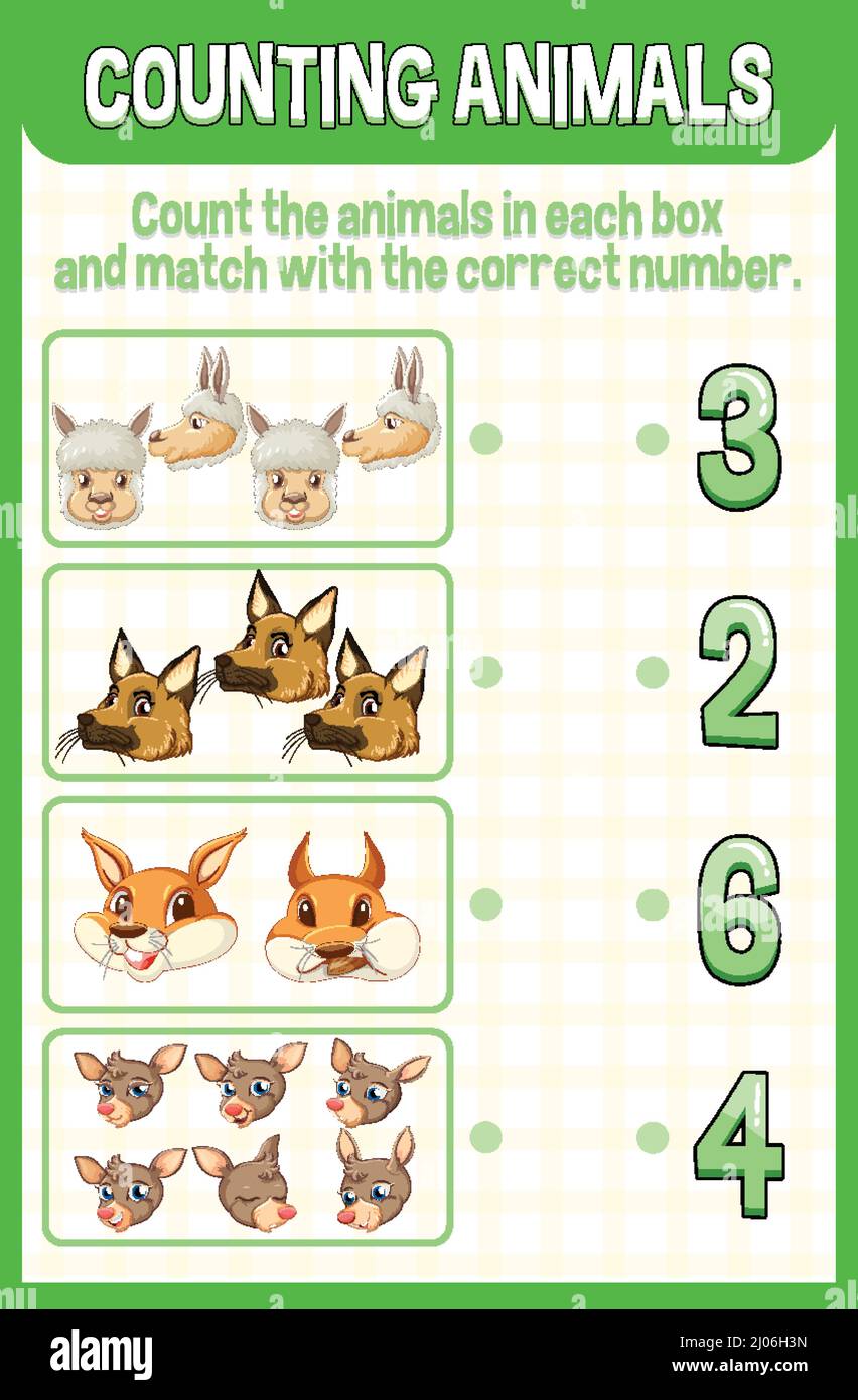 Fun animal boardgame template illustration Stock Vector Image & Art - Alamy