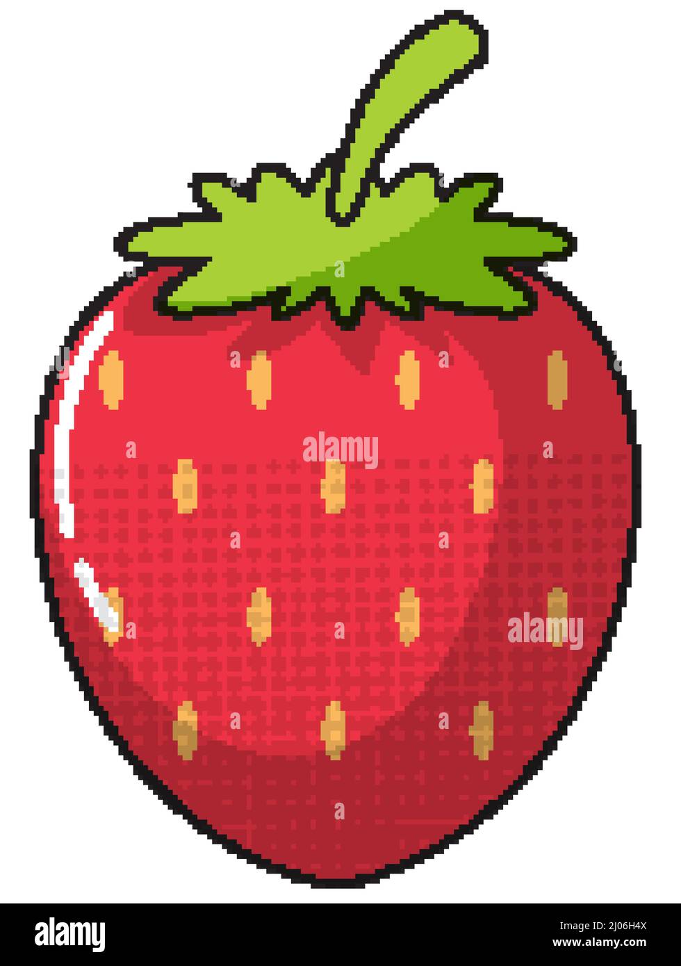 Strawberry on white background illustration Stock Vector Image & Art ...