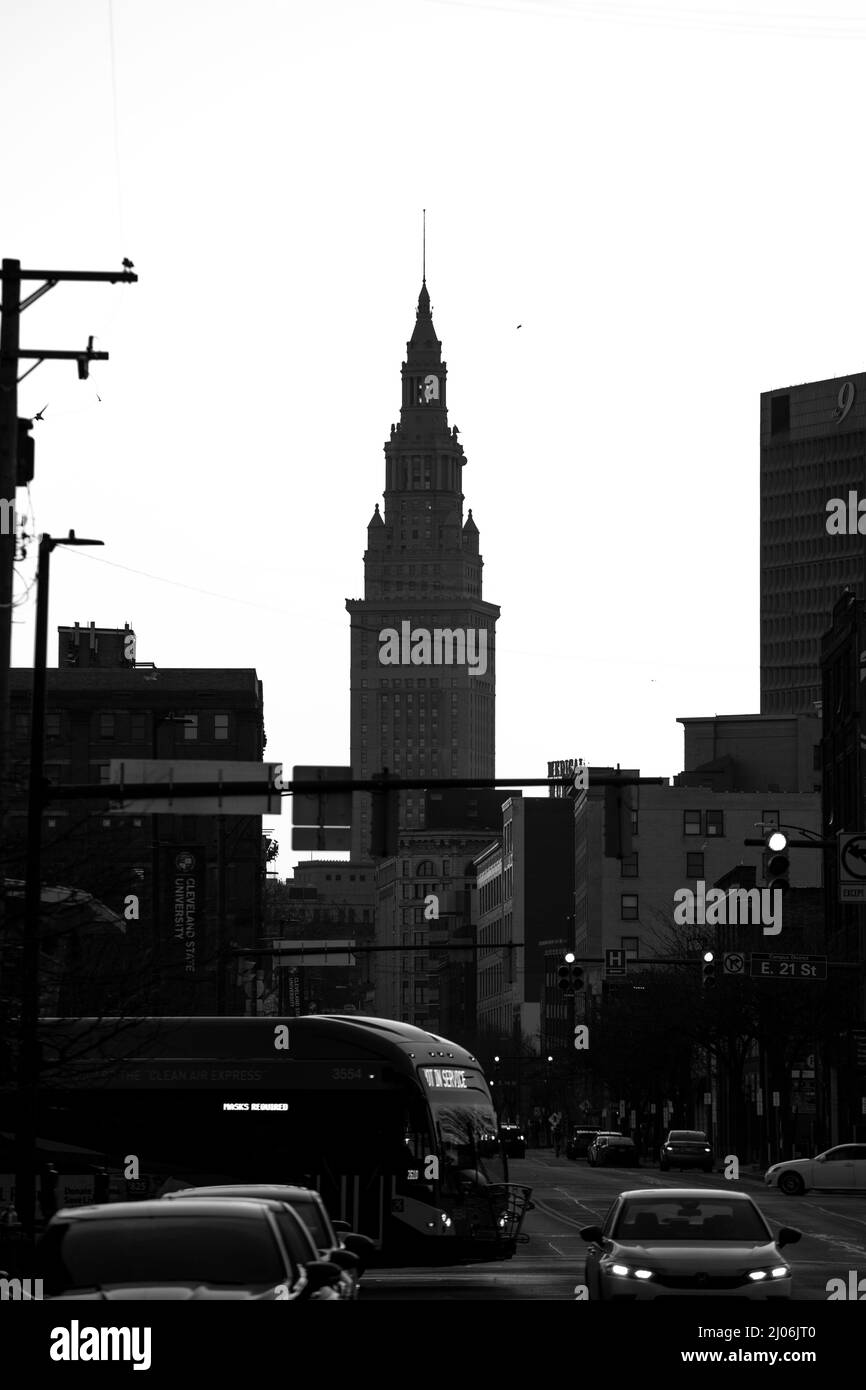 Terminal Tower in Cleveland Ohio Stock Photo - Alamy
