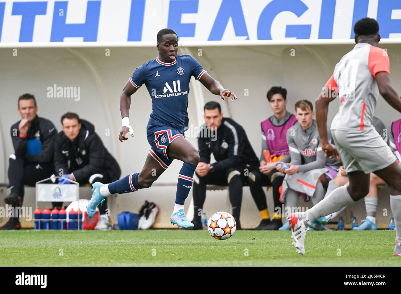Djeidi Gassama of PSG during the UEFA Youth League (U19), Quarter ...