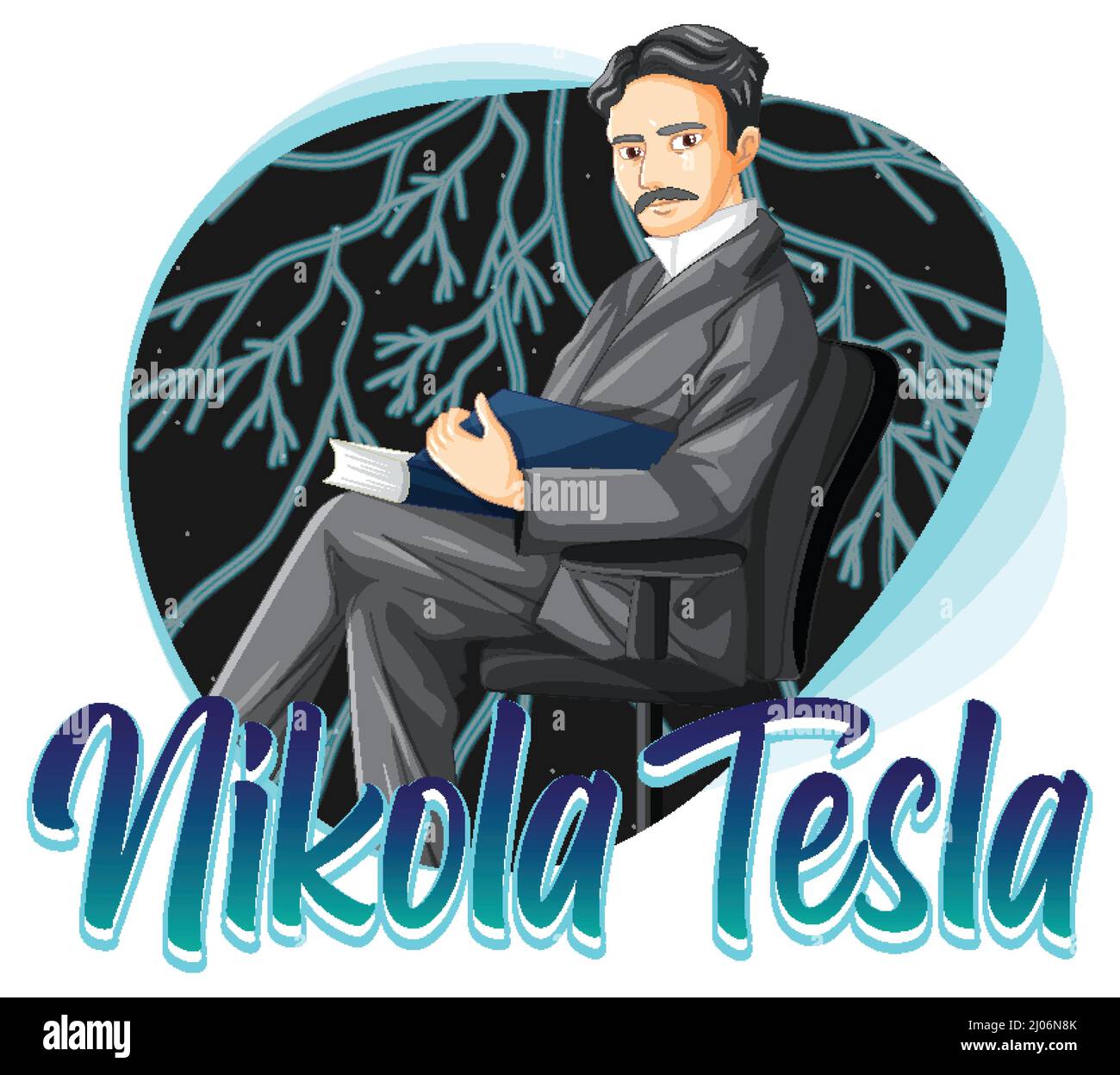 Nikola tesla cartoon Stock Vector Images - Alamy