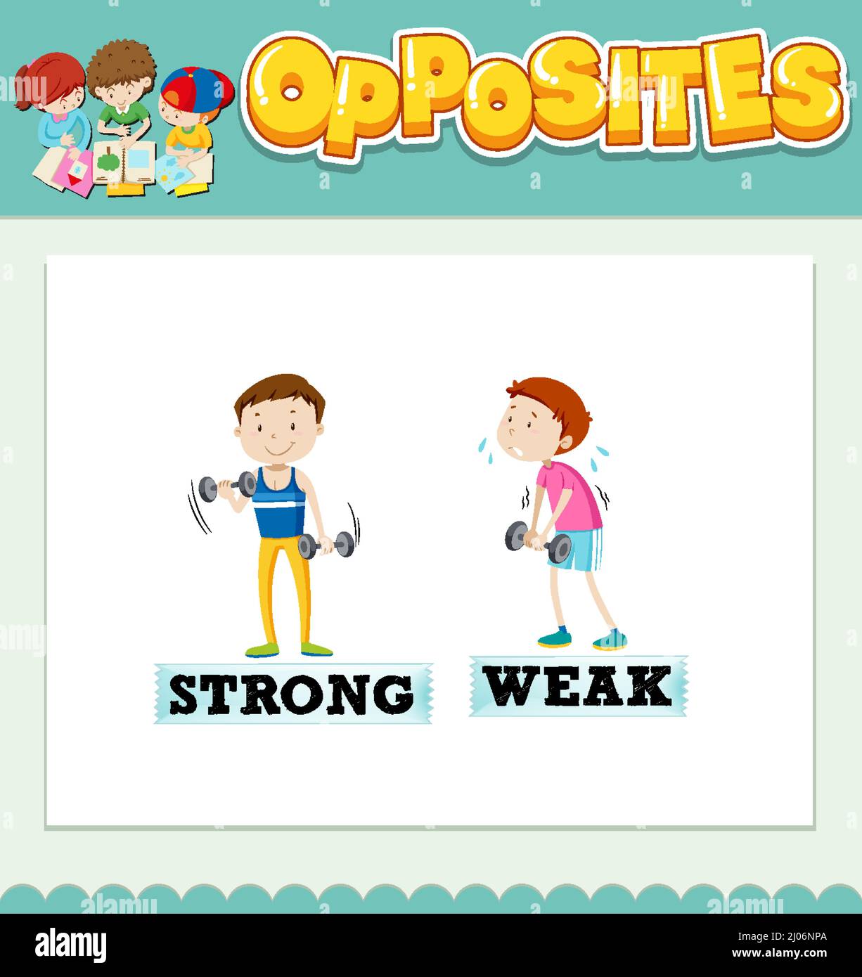 The strong and the weak Stock Vector Images - Alamy