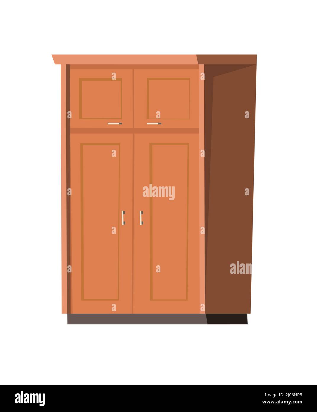 Wardrobe. Versatile room. Cartoon style. Furniture in modern minimalist ...