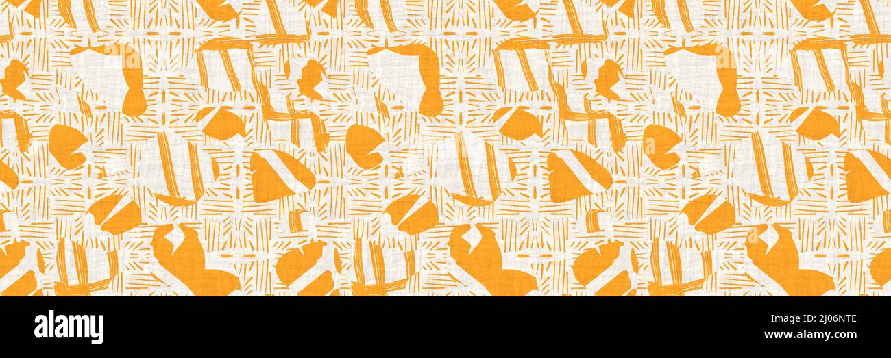 Seamless two tone hand drawn brushed effect pattern border swatch. High ...