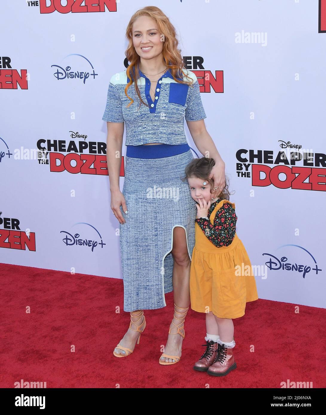 Los Angeles, USA. 16th Mar, 2022. (L-R) Erika Christensen and daughter ...