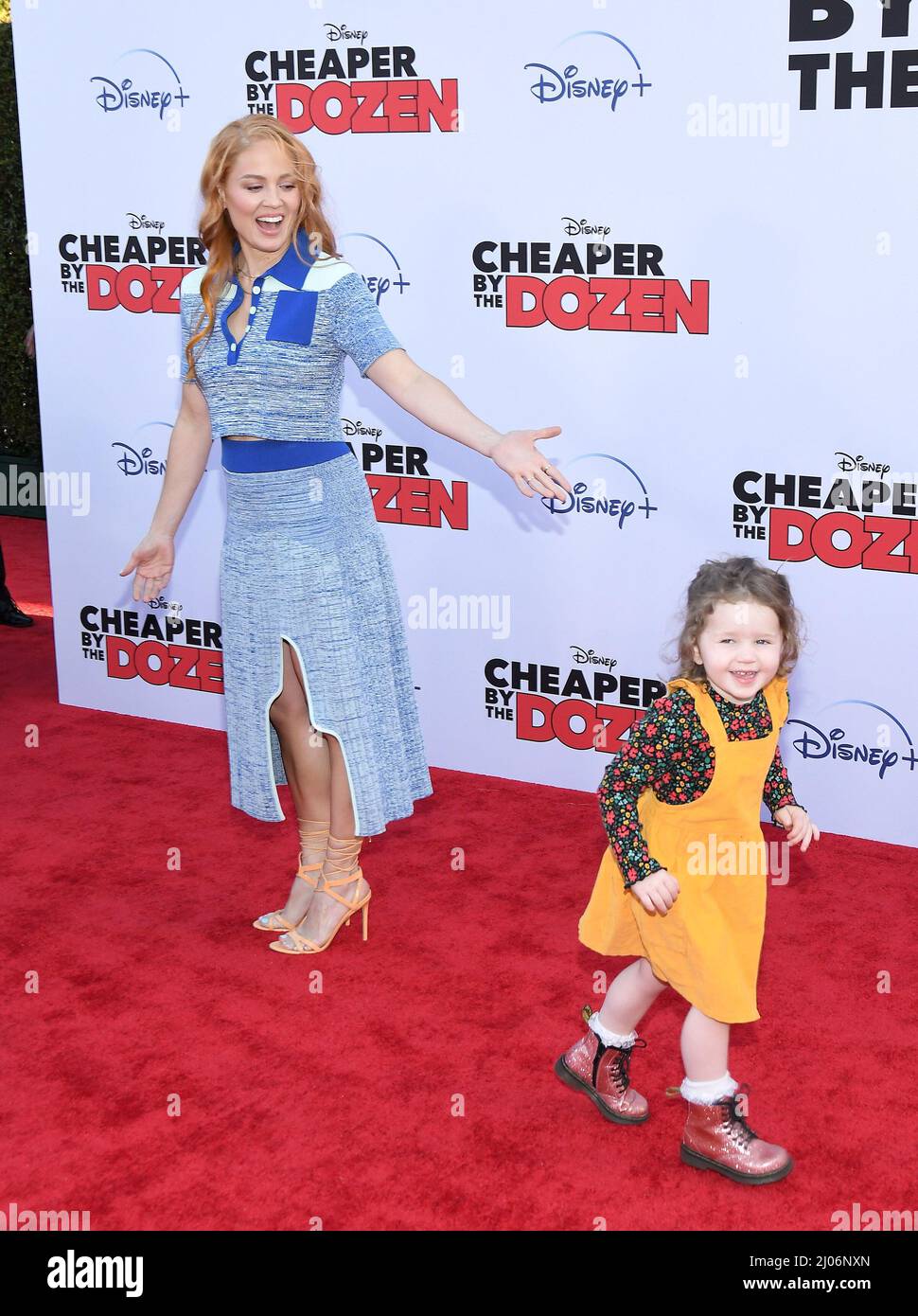 (L-R) Erika Christensen and daughter Polly Maness arrives at Disney's ...