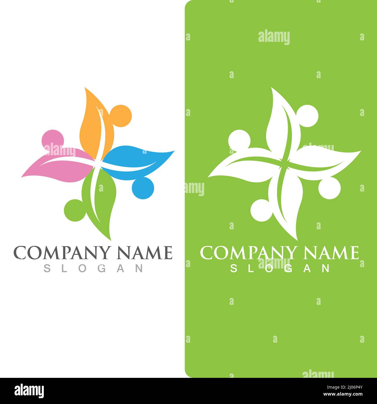Community group logo, network and social icon vector Stock Vector Image ...