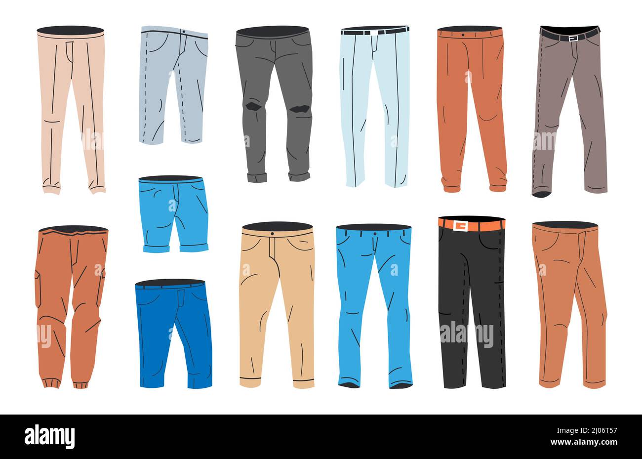 Male Jeans Models Collection Stock Vector Image & Art - Alamy