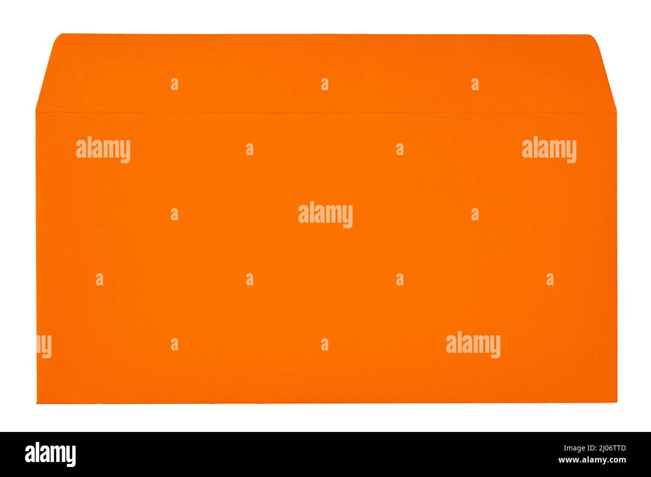 Orange envelope on a white background Stock Photo - Alamy