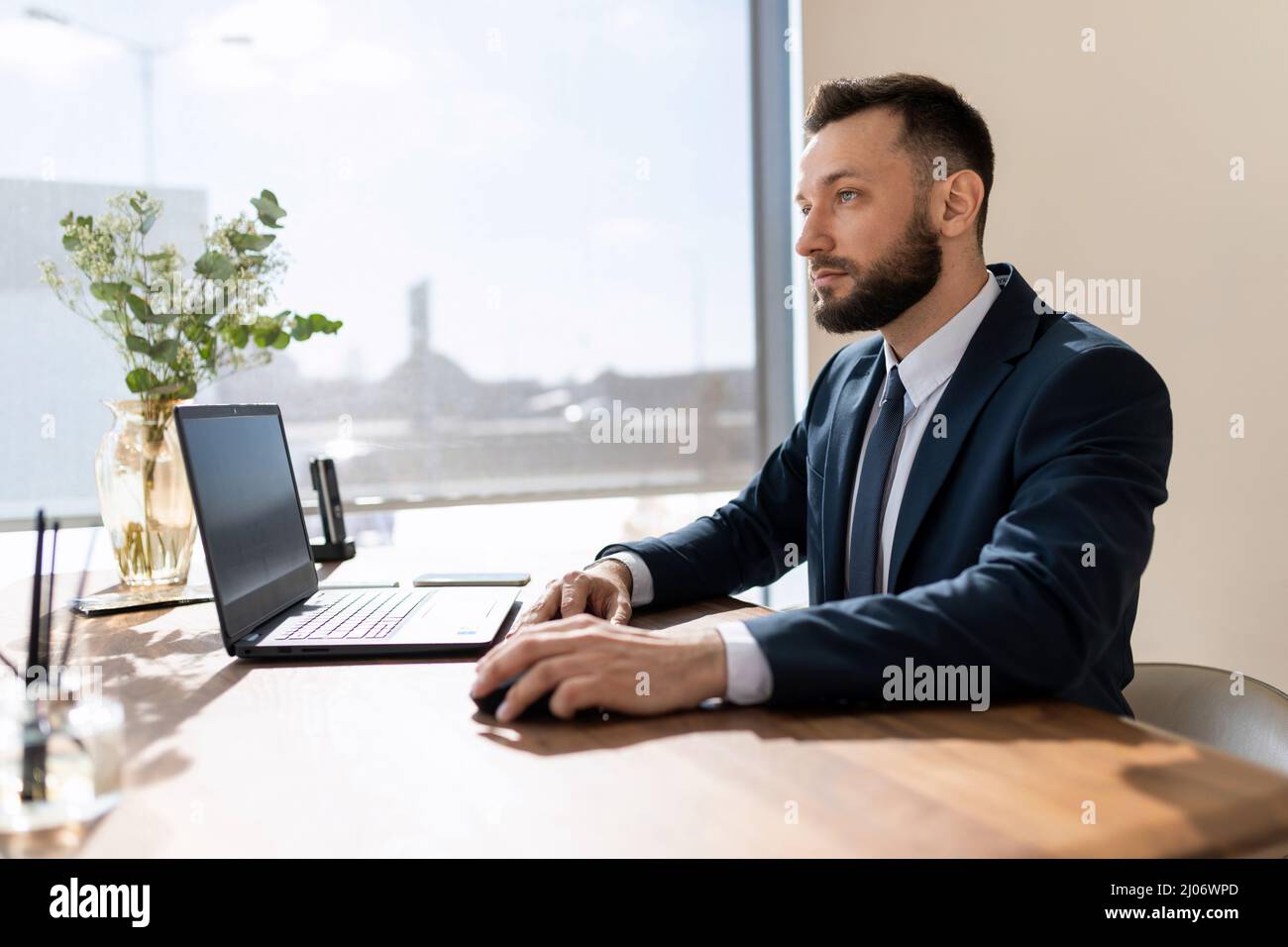 insurance services manager for businessmen and entrepreneurs Stock ...