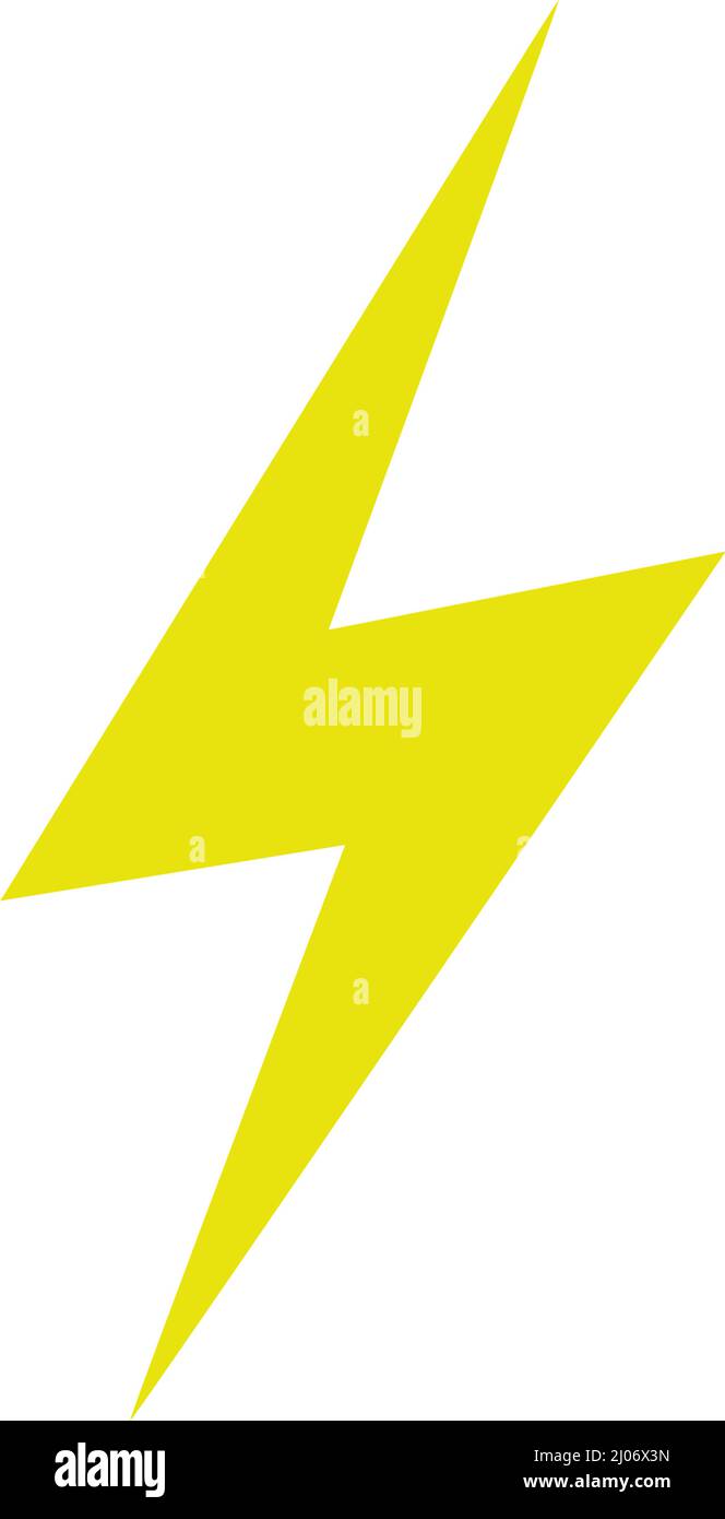 Thunder icon design template vector isolated illustration Stock Vector ...