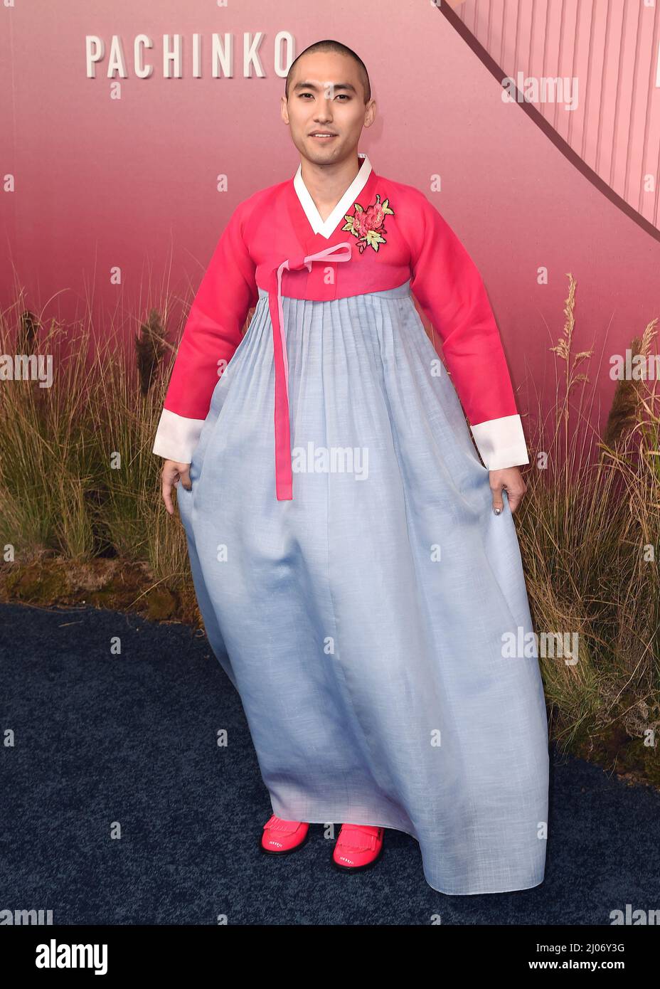 Los Angeles, USA. 16th Mar, 2022. Jin Ha on the red carpet at Apple's ...