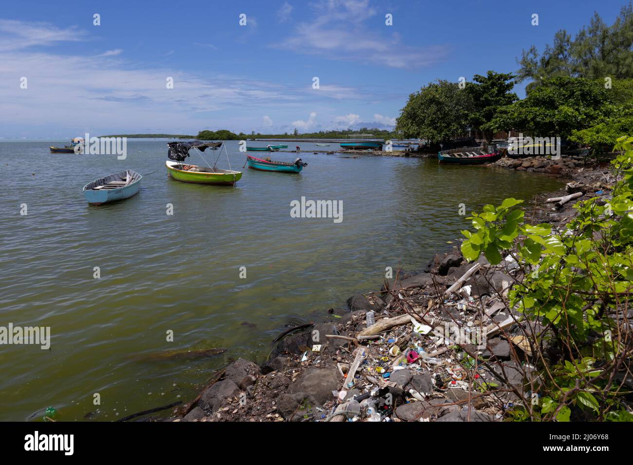 Remy Ollier Bato Roche Mahebourg Stock Photo - Alamy