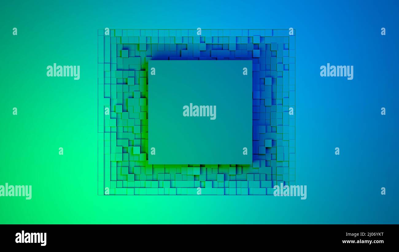 3d cube abstract background. Colored grid cubes texture digital ...