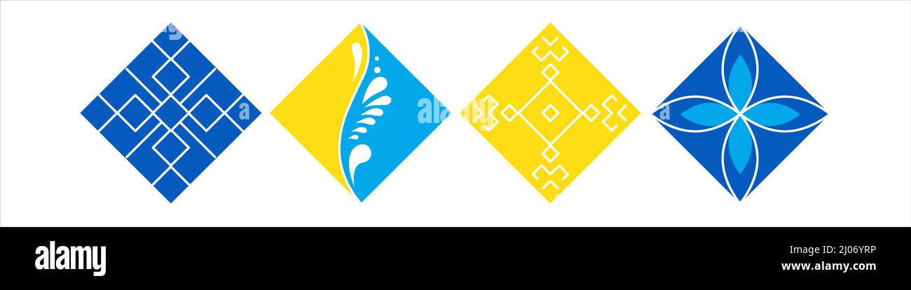 Vector illustration of Ukrainian pattern on white background Stock ...