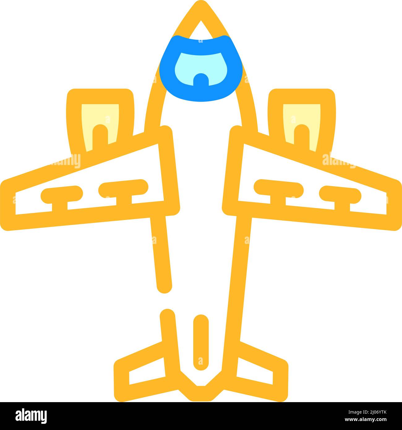 airplane transport color icon vector illustration Stock Vector Image ...