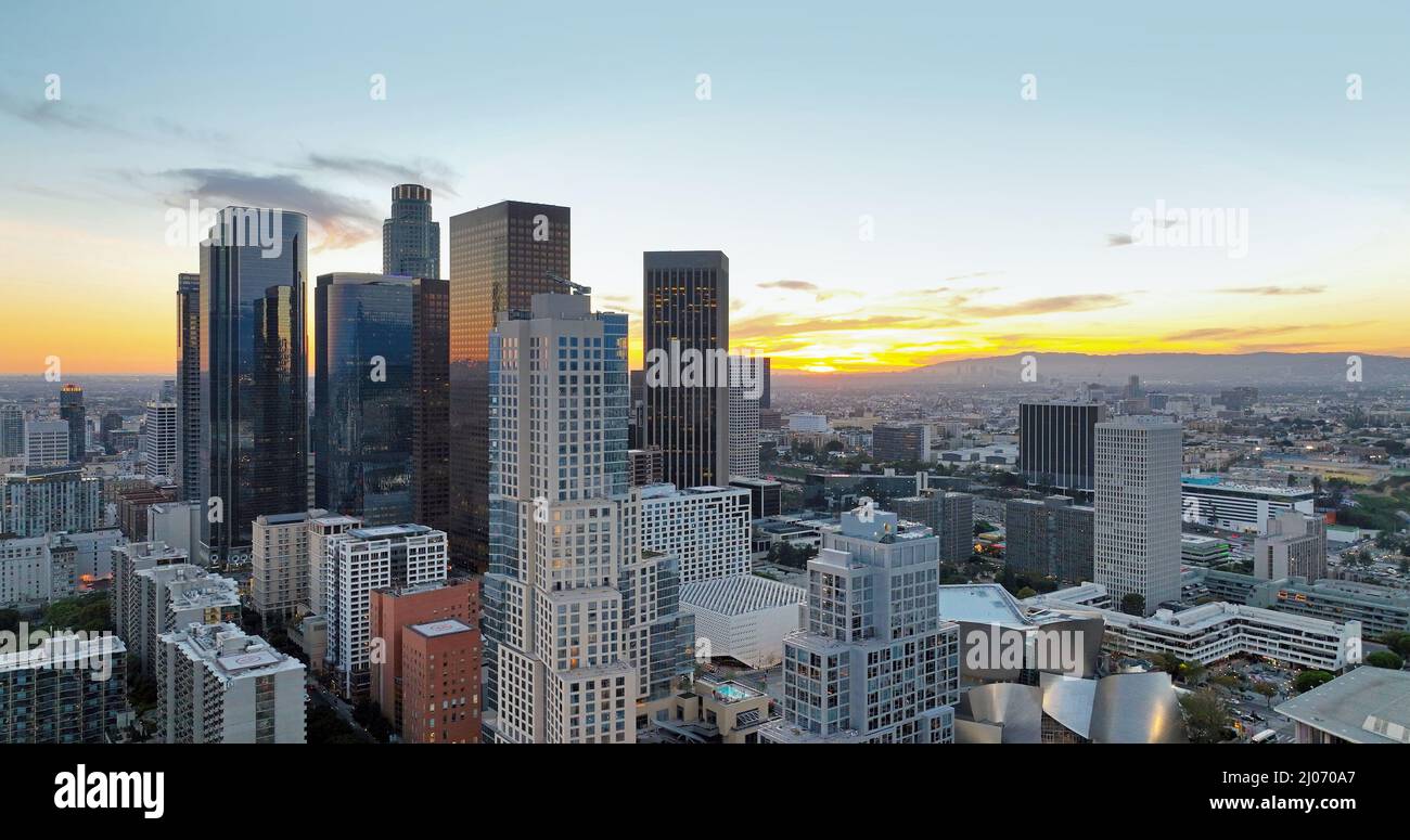 Skyscrapers of Los Angeles California. Los Angeles, California, USA ...