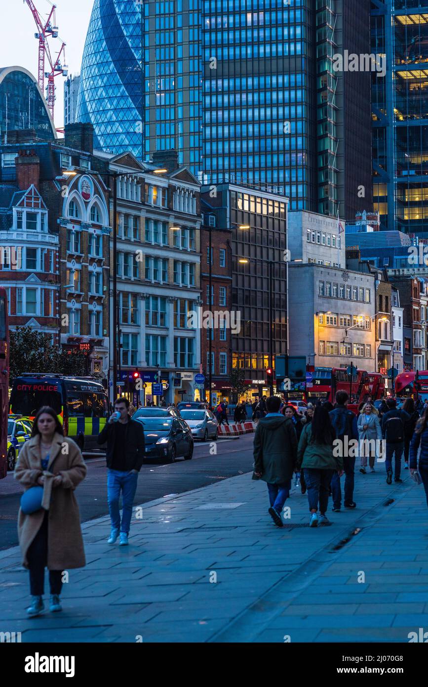 London Shoreditch and the City Stock Photo - Alamy