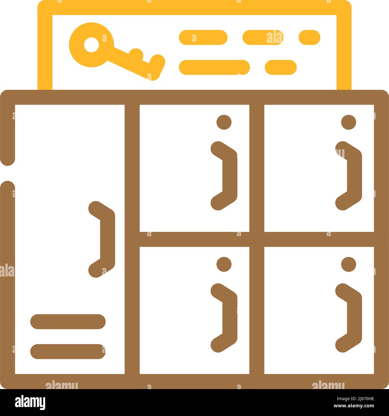 luggage storage airport color icon vector illustration Stock Vector ...