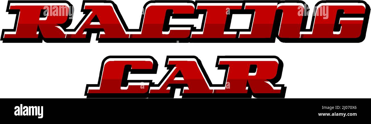 Racing car typography design illustration Stock Vector Image & Art - Alamy