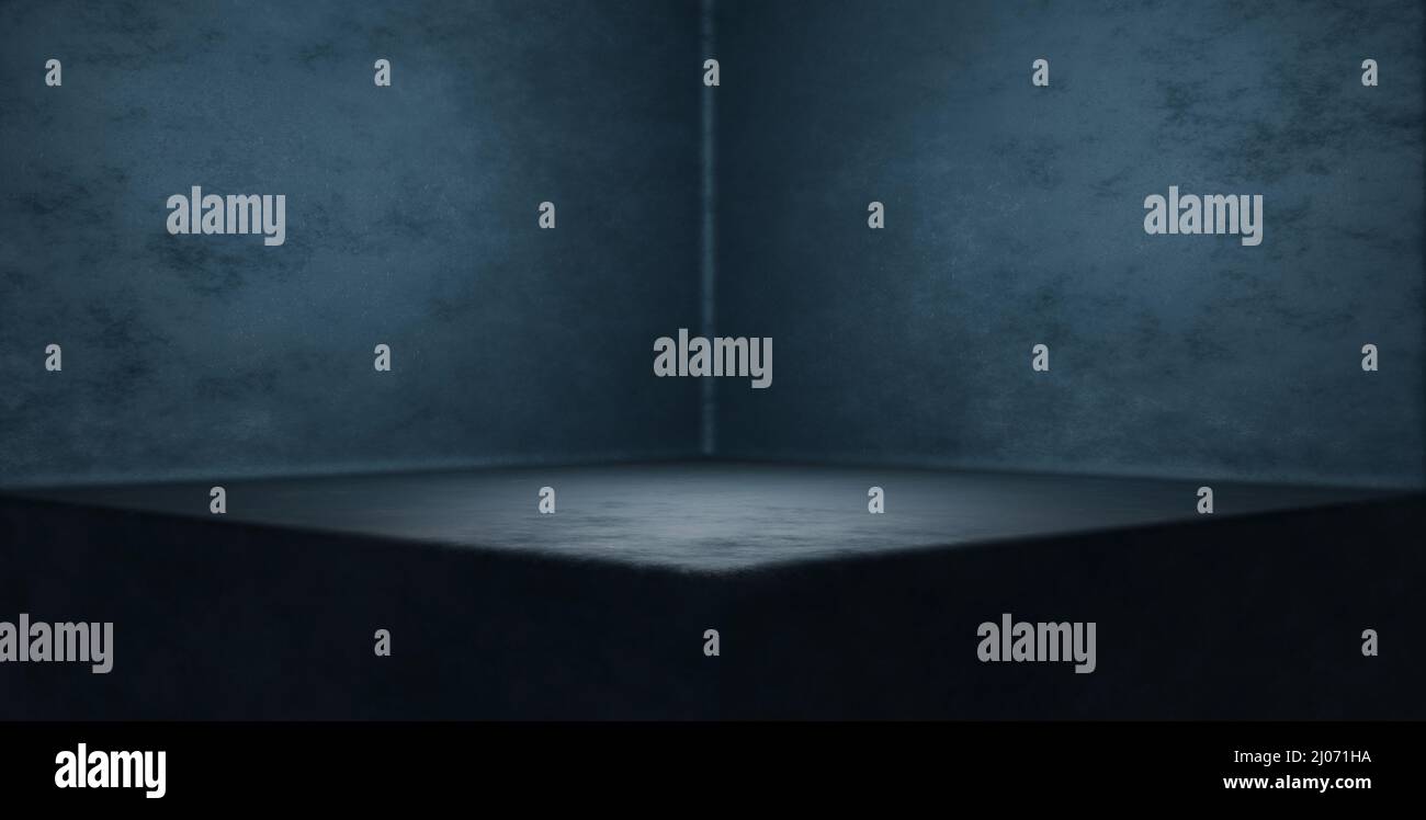 Lighted Spotlight Platform Podium Pedestal Display Deep Blue Green For ...