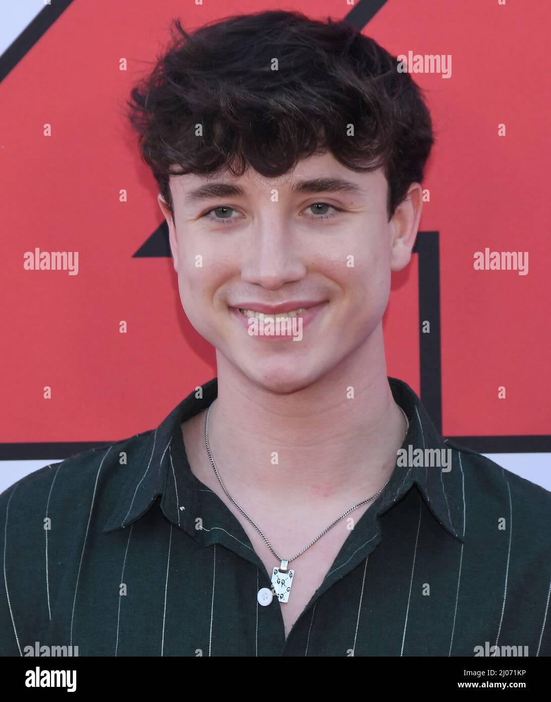 Los Angeles, USA. 16th Mar, 2022. Josh Sadowski arrives at Disney's ...
